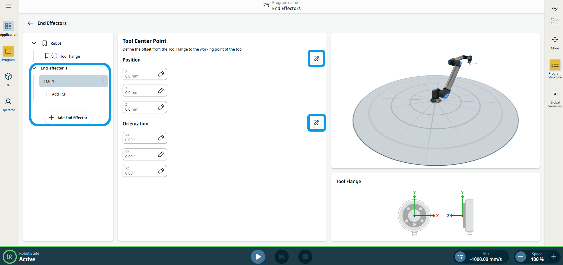 End Effectors Application