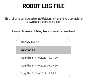 Remote support log file generation