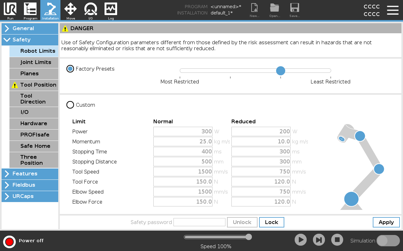 Software Safety Configuration
