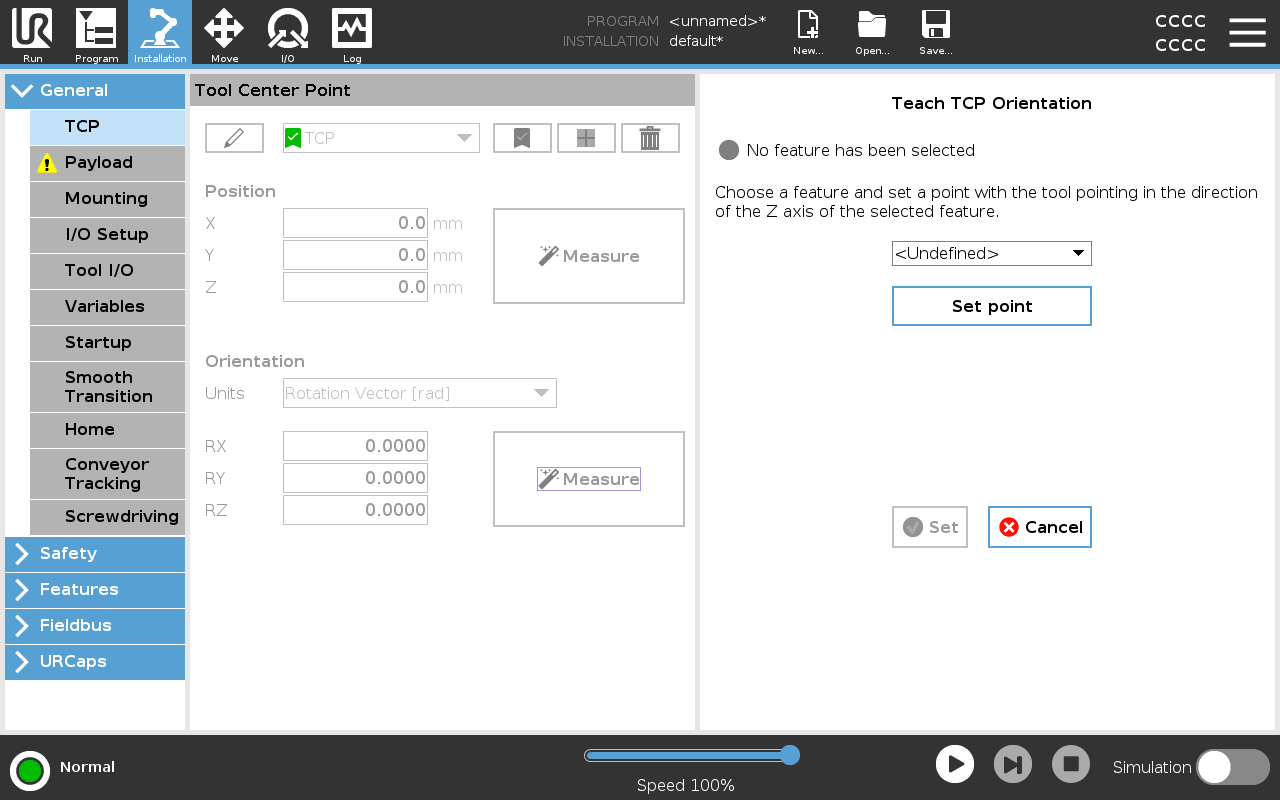 Teaching TCP Position