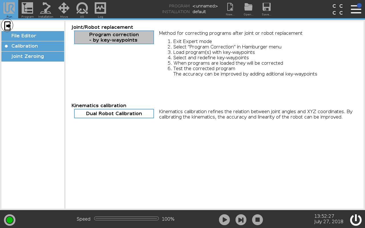 Accessing the Correction model