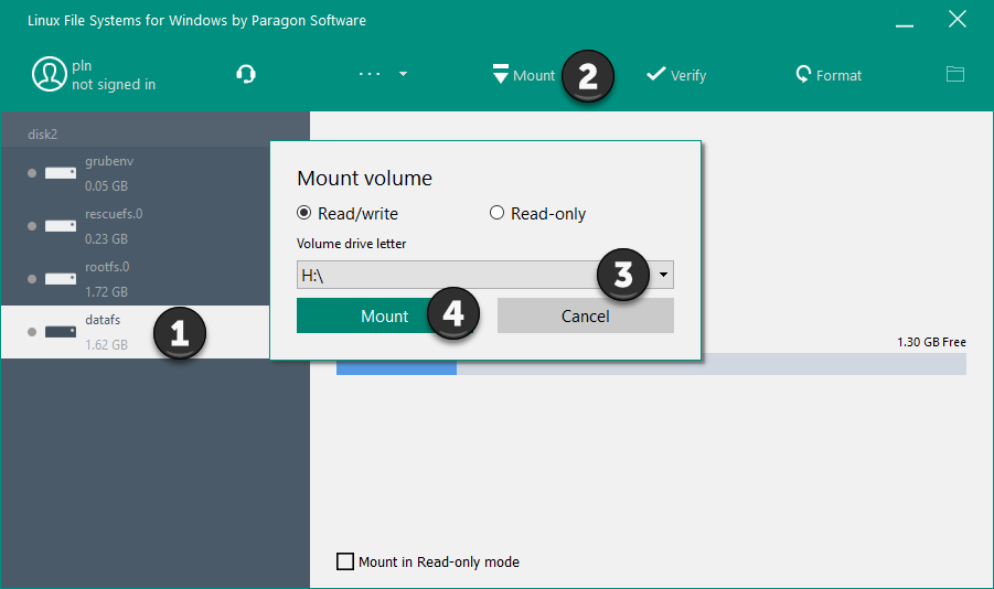 Accessing Linux Partition from Windows