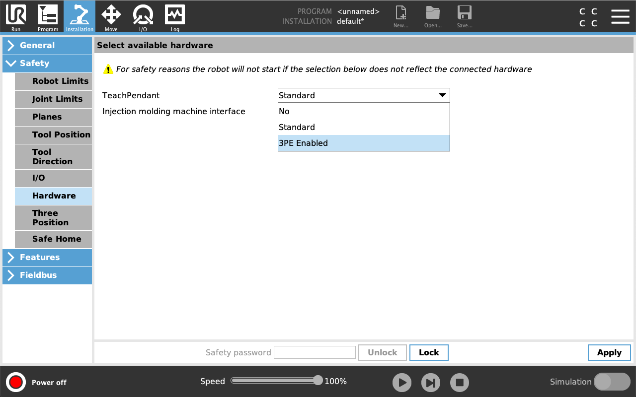 3PE Teach Pendant Installation