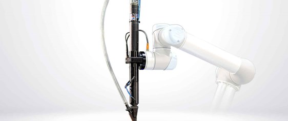 Kolaborativní robotické rameno UR5 určené k umístění na pracovní stůl ...