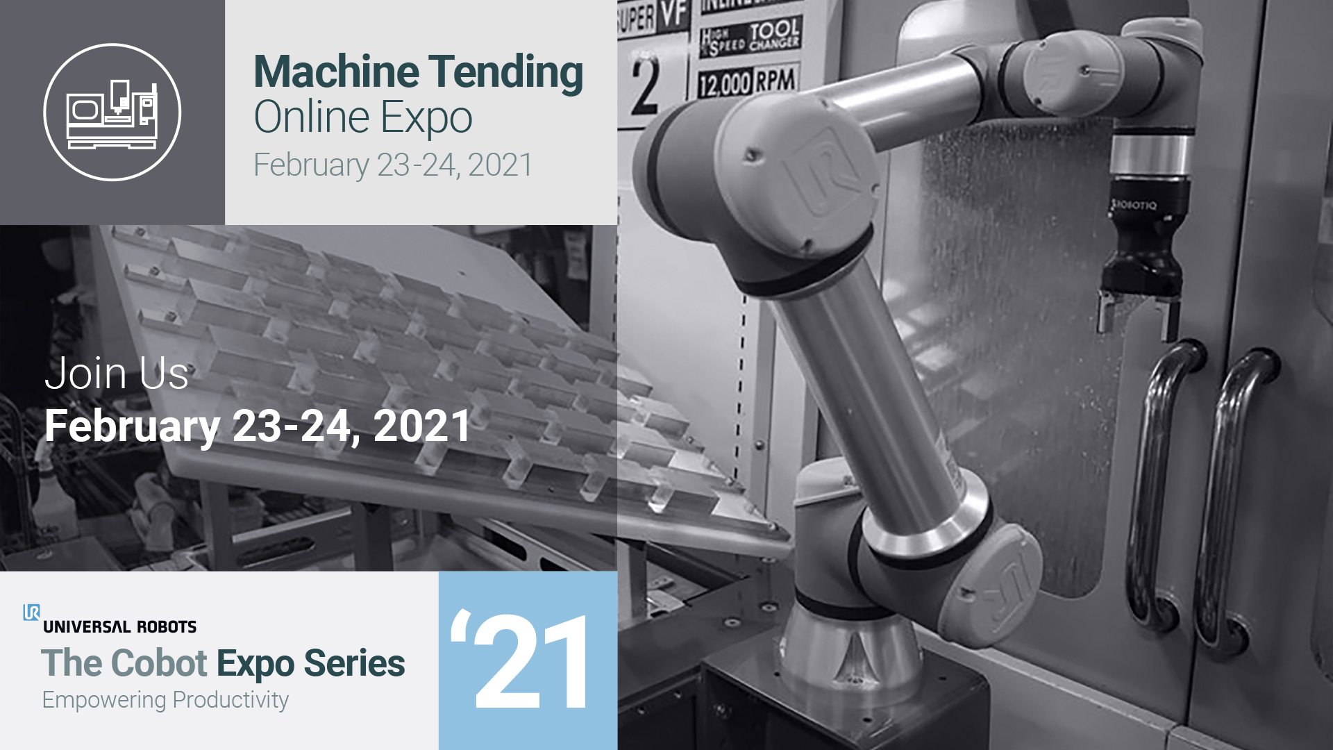 Cobot Expo Series | Machine Tending | Universal Robots USA Cobot Expo Series | Machine Tending | Universal Robots USA