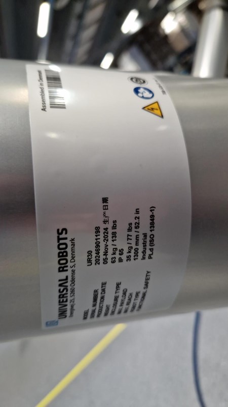 Product notification: Increased Payload label UR20/UR30